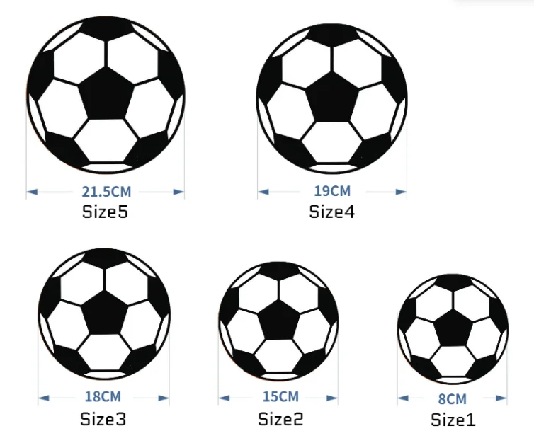 Official Size 5 Football PVC Soccer Ball with Custom logo and Color ...