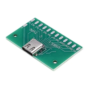 Type-c Test Board Usb 3.1 With Pcb Board 24p Female Connector Adapter ...