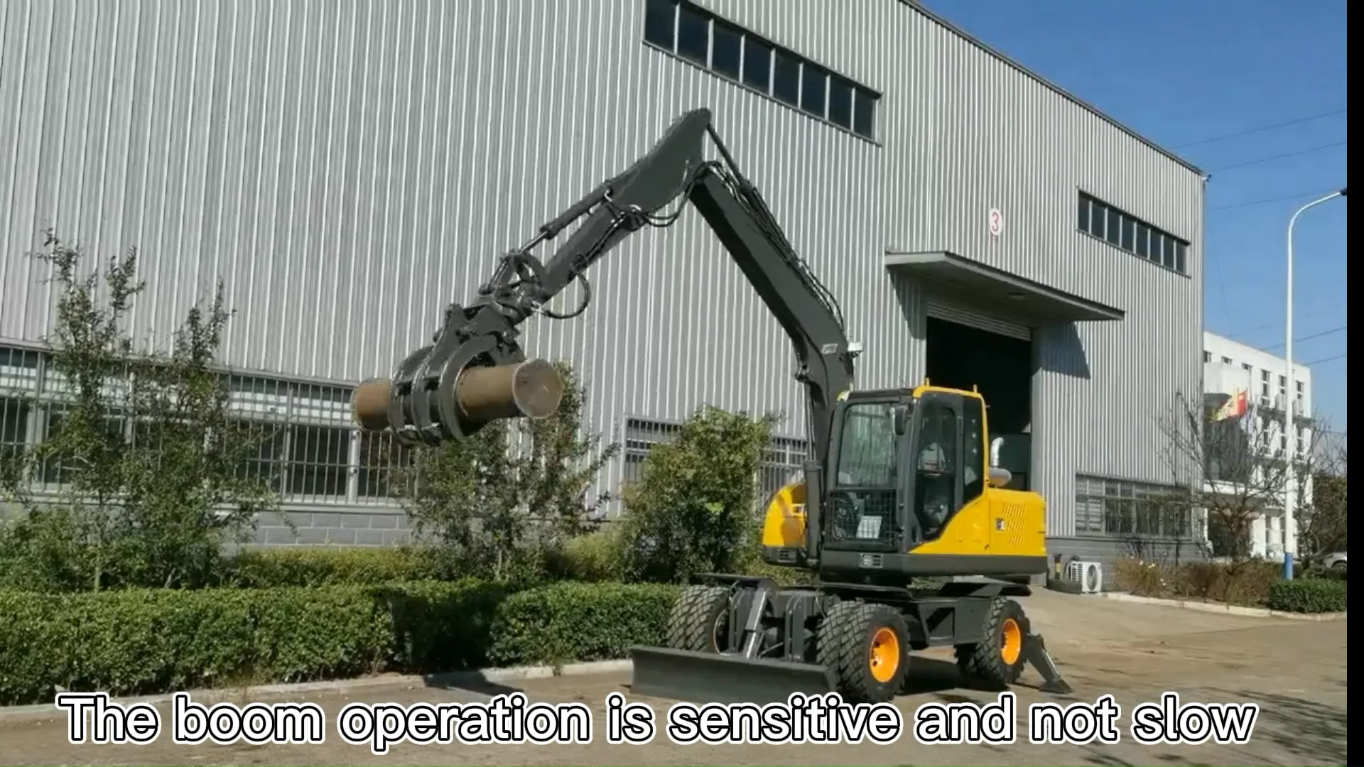 Earth Moving Machinery Wheel Excavator Automatic Small Excavator 8ton ...