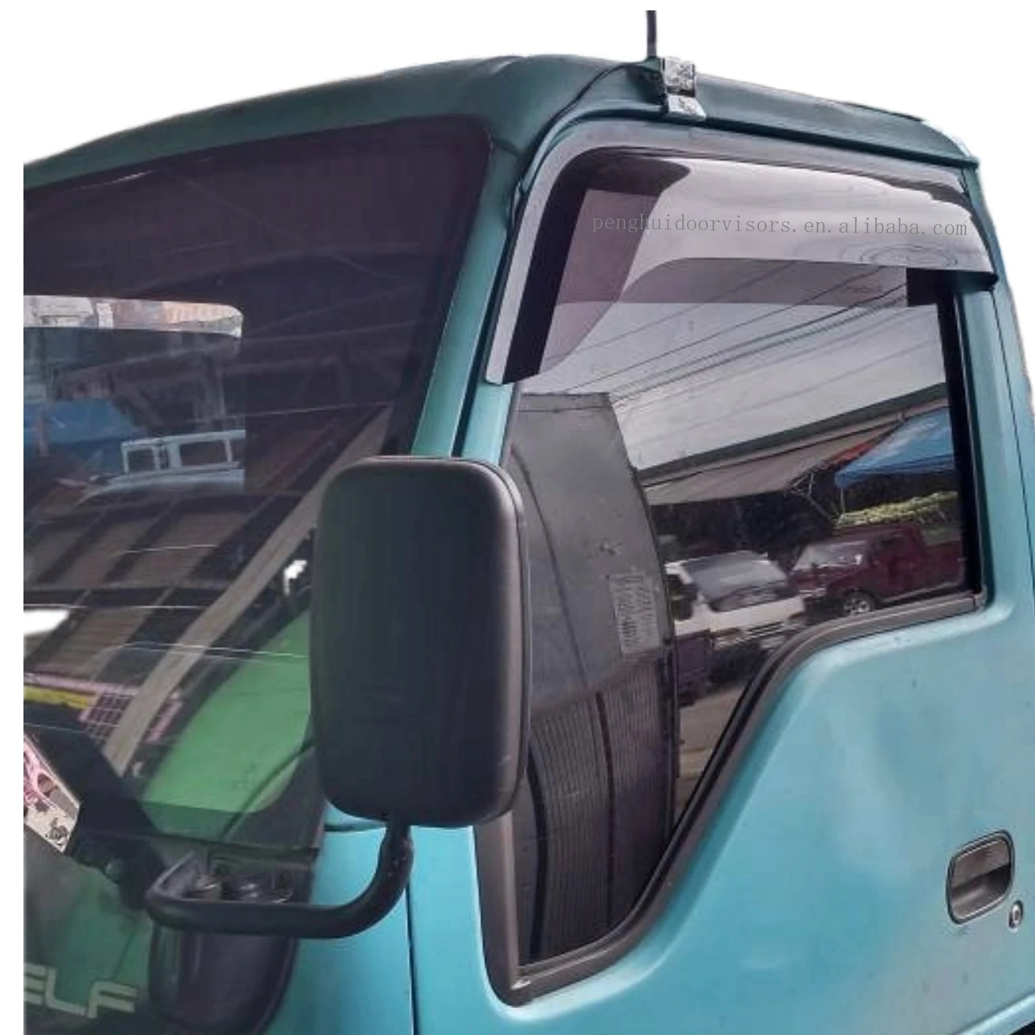 Wind Deflectors For Trucks Npr 5 Ton Car Door Window Rainvisor Guard ...