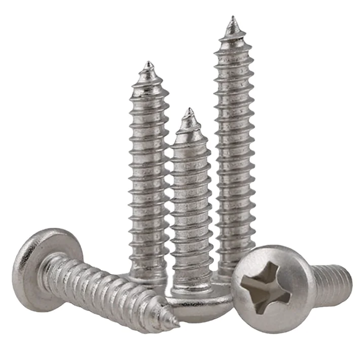 China Factory Sus316 Stainless Steel Pan Phillips Self Tapping Screws Gb845 Round Head Screws M2 ...