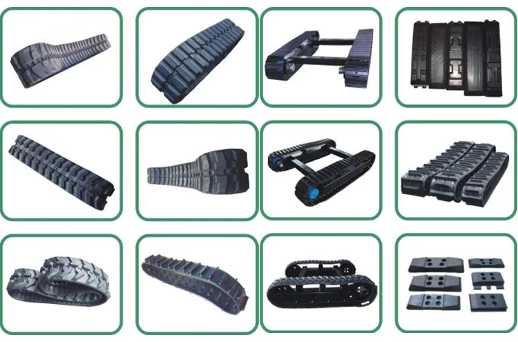300*52.5 Excavator Rubber Crawler Track 250x72x52 300x52.5x84 320x86x49 ...