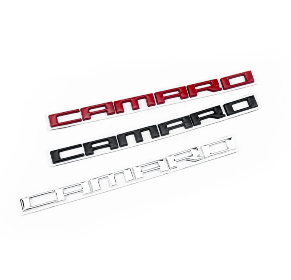Abs Plastic English Letters Camaro Emblem Logo Car Sticker For ...