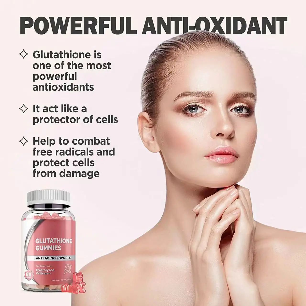 Own Brand Glutathione Skin Brightening Skin Brightening Gummies ...