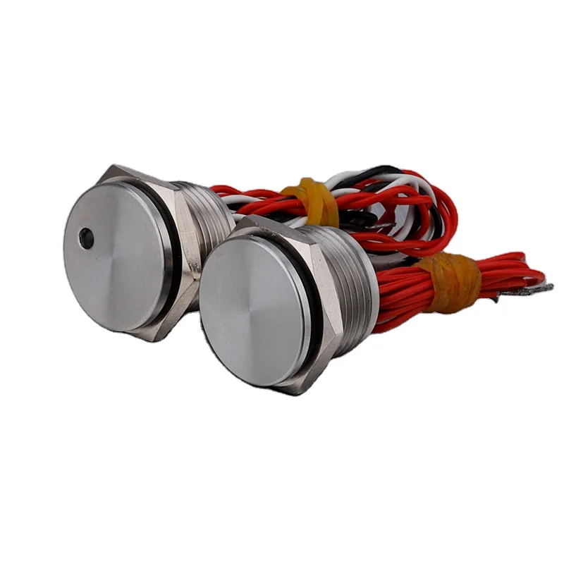 Flat Head 2a 1no 30mm Piezoelectric Momentary Electric Ip68 Button ...