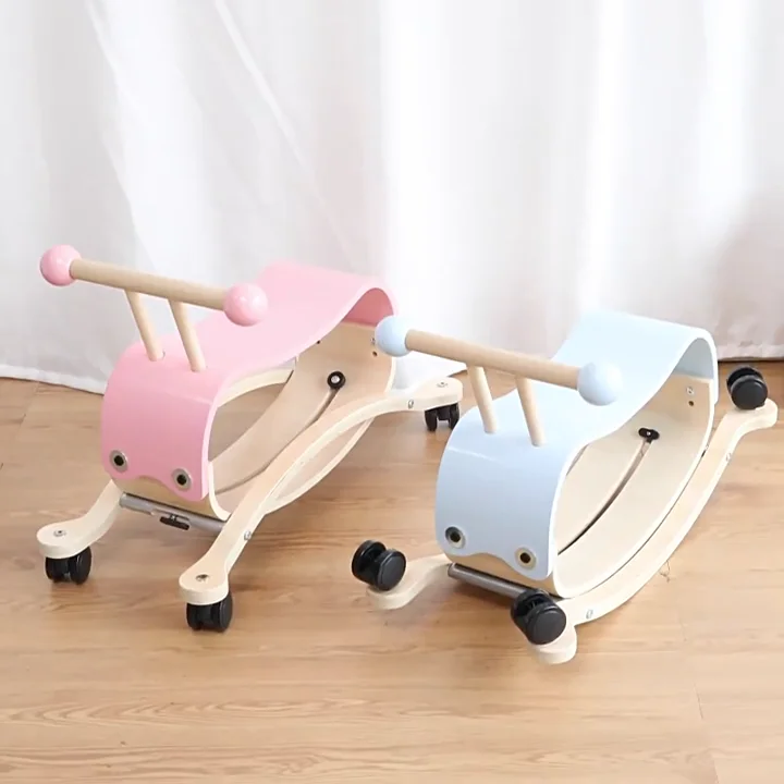 Custom Children Wooden Baby Walker Rocking Horse Riding Bike ...