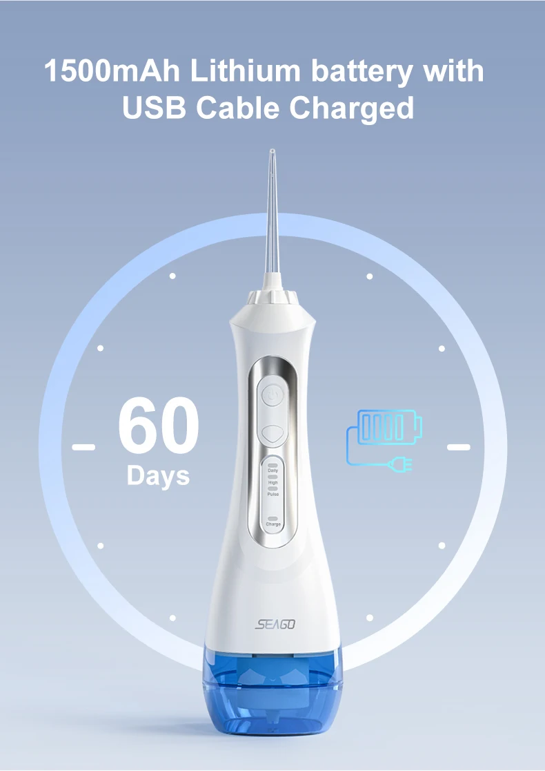 Portable Water Flosser Cordless Oral Cleaner Dental Irrigator Private ...