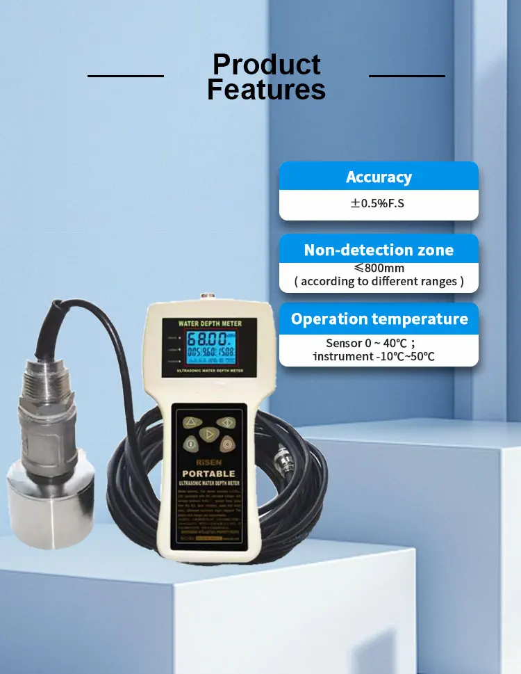 SENTEC SUL811 Portable Depth Water Level Measure - Ultrasonic