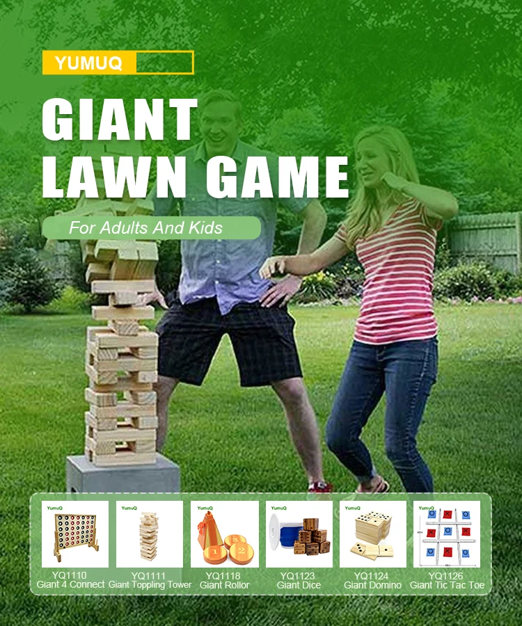 Yumuq Colorful Large Children Wooden 54pcs Stacking Tumbling Tower ...