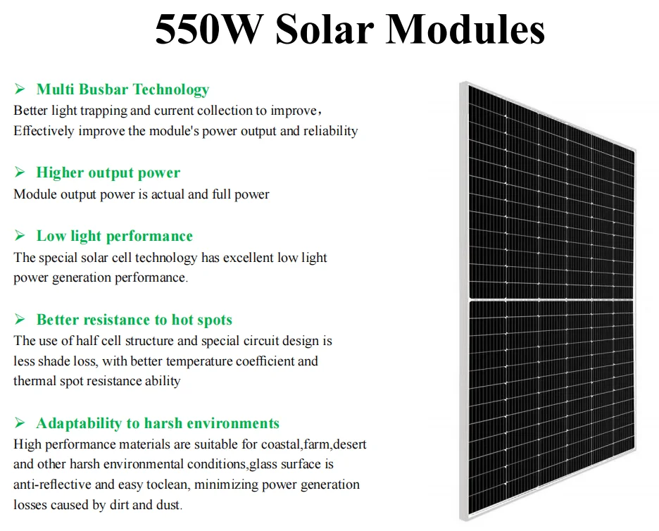 Solar Photovoltaic Panel 540watt 550watt 560watt Solar Panels For Home ...