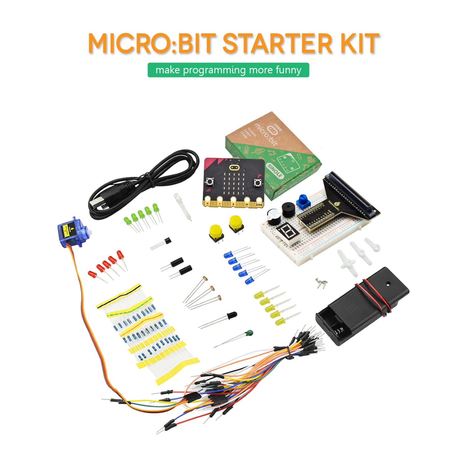 Keyestudio Microbit Beginner Starter Kit for BBC Micro:bit Learning Set