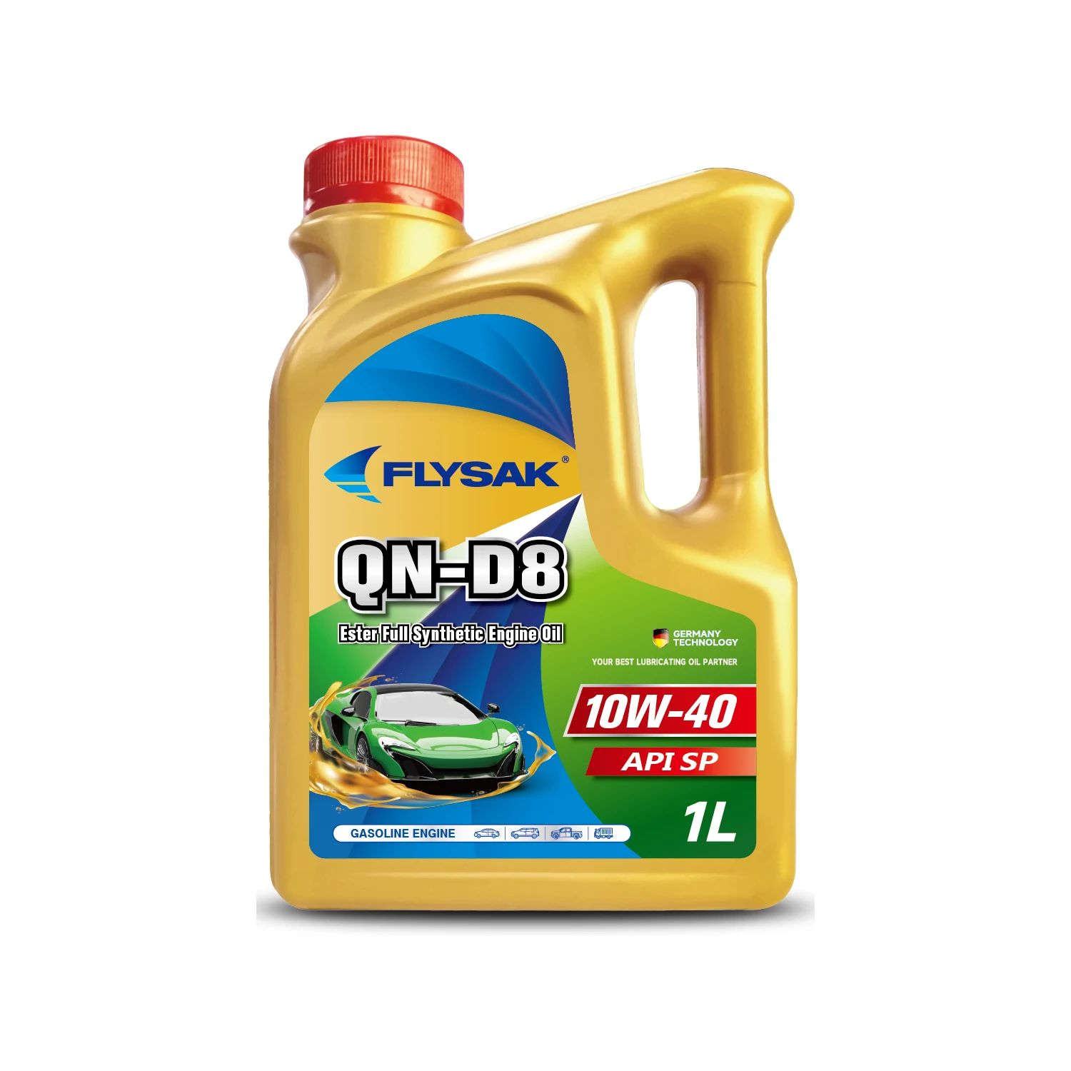 High Quality QN-D8 Fully Synthetic Gasoline Car Engine Oil Lubricant ...
