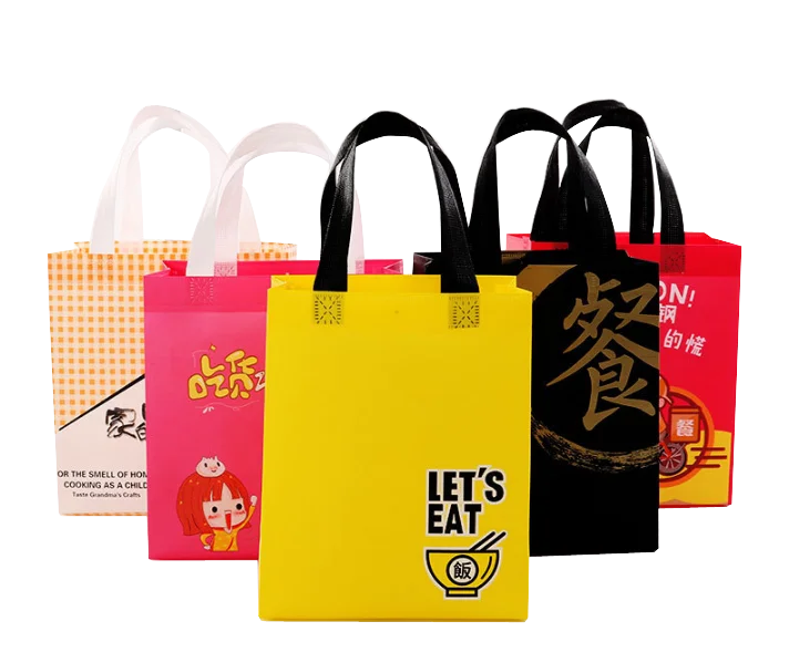 China's Hot Sale Fast Food Takeaway Bag Colorful Printed Non-woven ...
