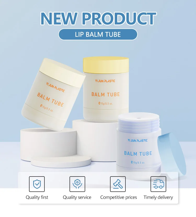 15g Lip Balm Container - Airless Tube with Custom Packaging