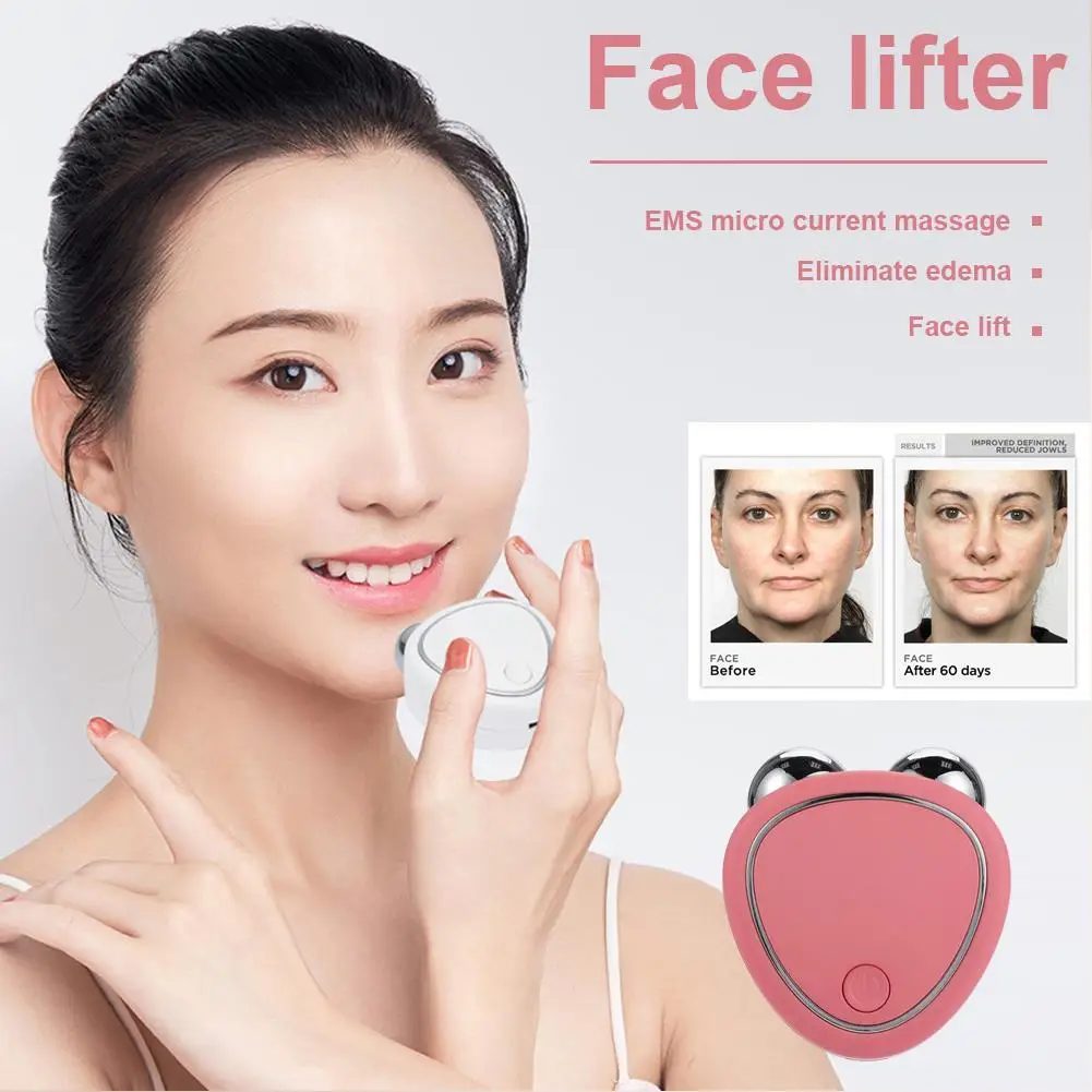 Microcurrent Skin Care Tool Face Lift Anti Wrinkle Ems Facial Toning ...