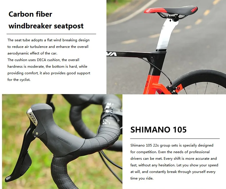 Java Suprema Hot Road Bicycle Rim Brake Shimano 105 R7000 22 Speed ...