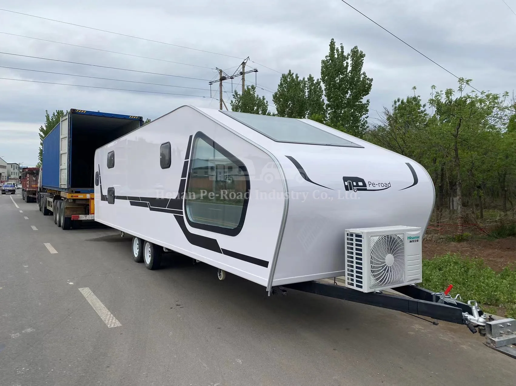 37ft Large Luxury Large Window Travel Trailer Camping Park Special ...