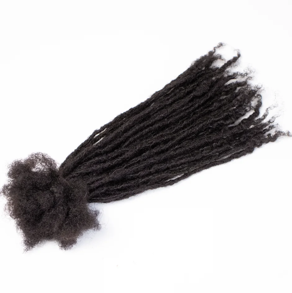 Natural Looking Interlock Loc Extension Human Hair with Curly Ends ...