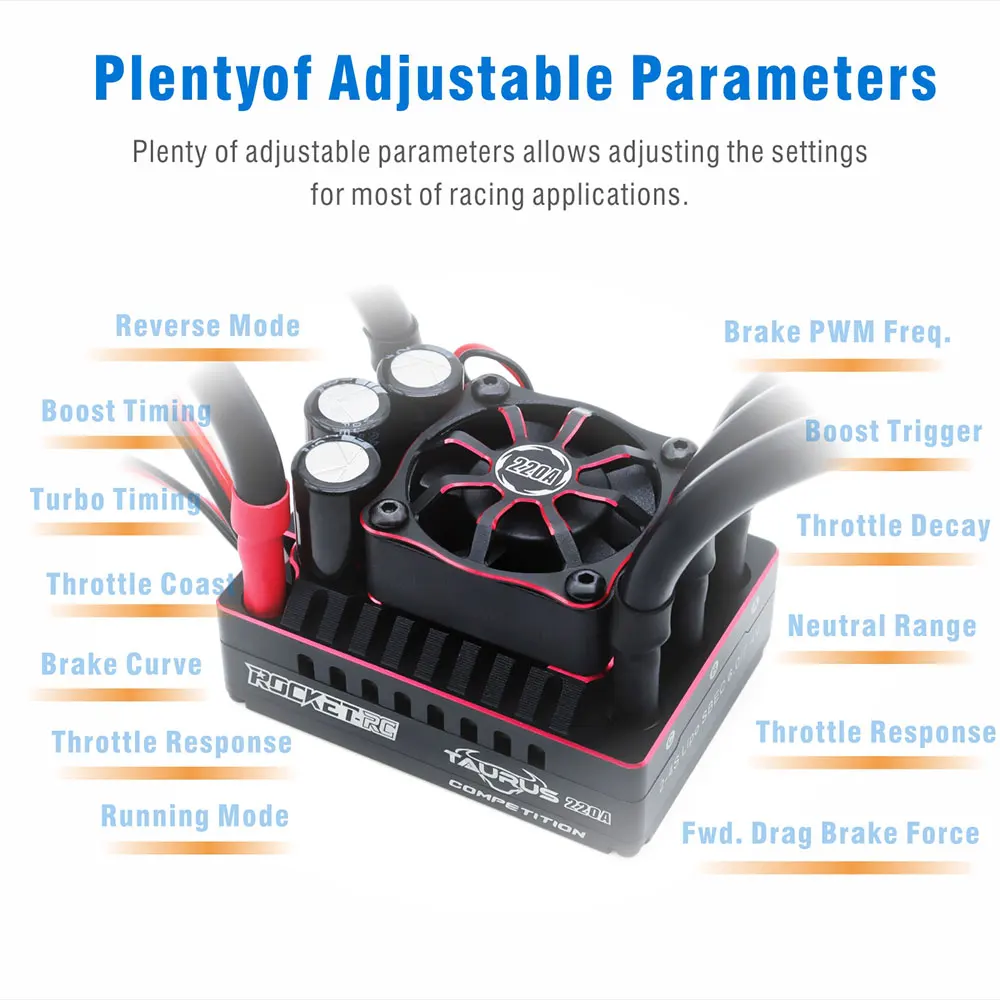 Taurus 220A ESC - Bluetooth Sensored Brushless Speed Controller