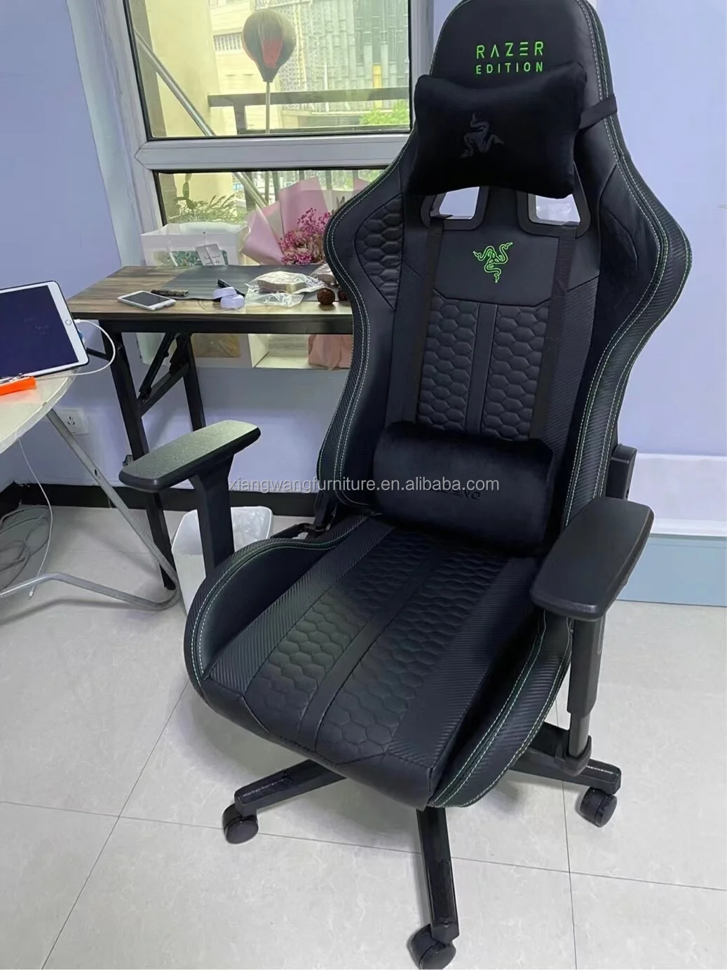 Gaming Racing Style Adjustable Swivel Computer Ergonomic Racing Gaming ...