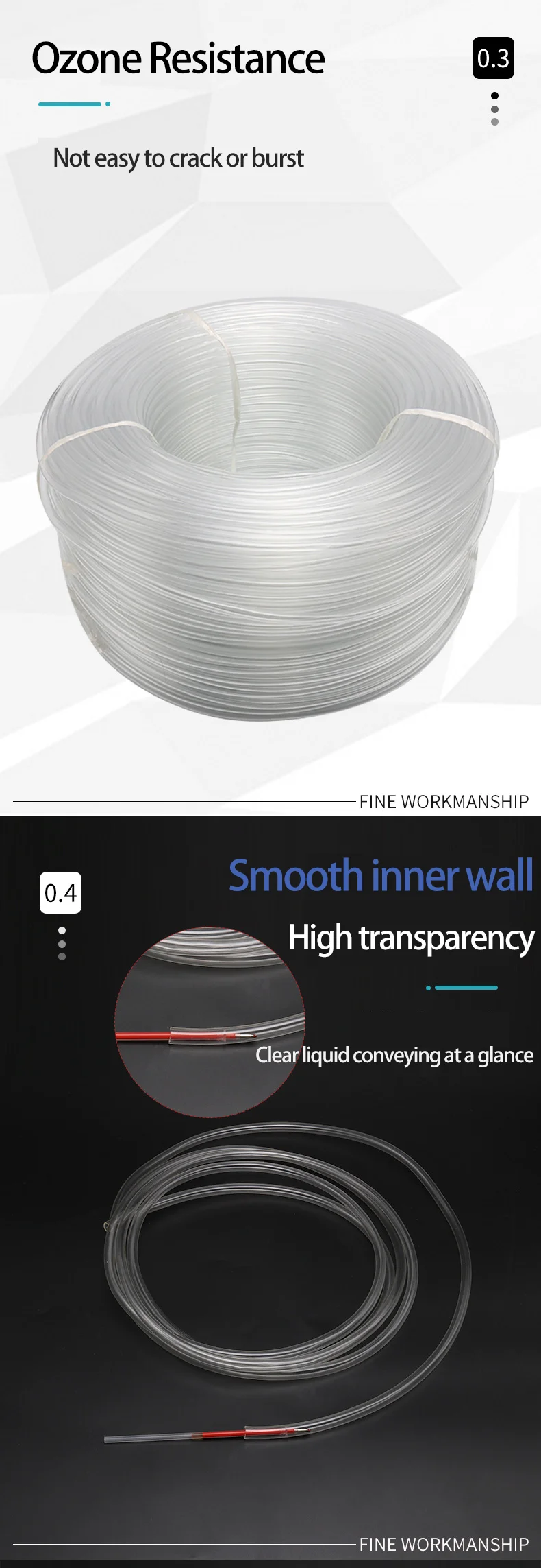 Transparent Plastic Pipes Flexible Pvc Pipes Colored Pvc Hoses ...