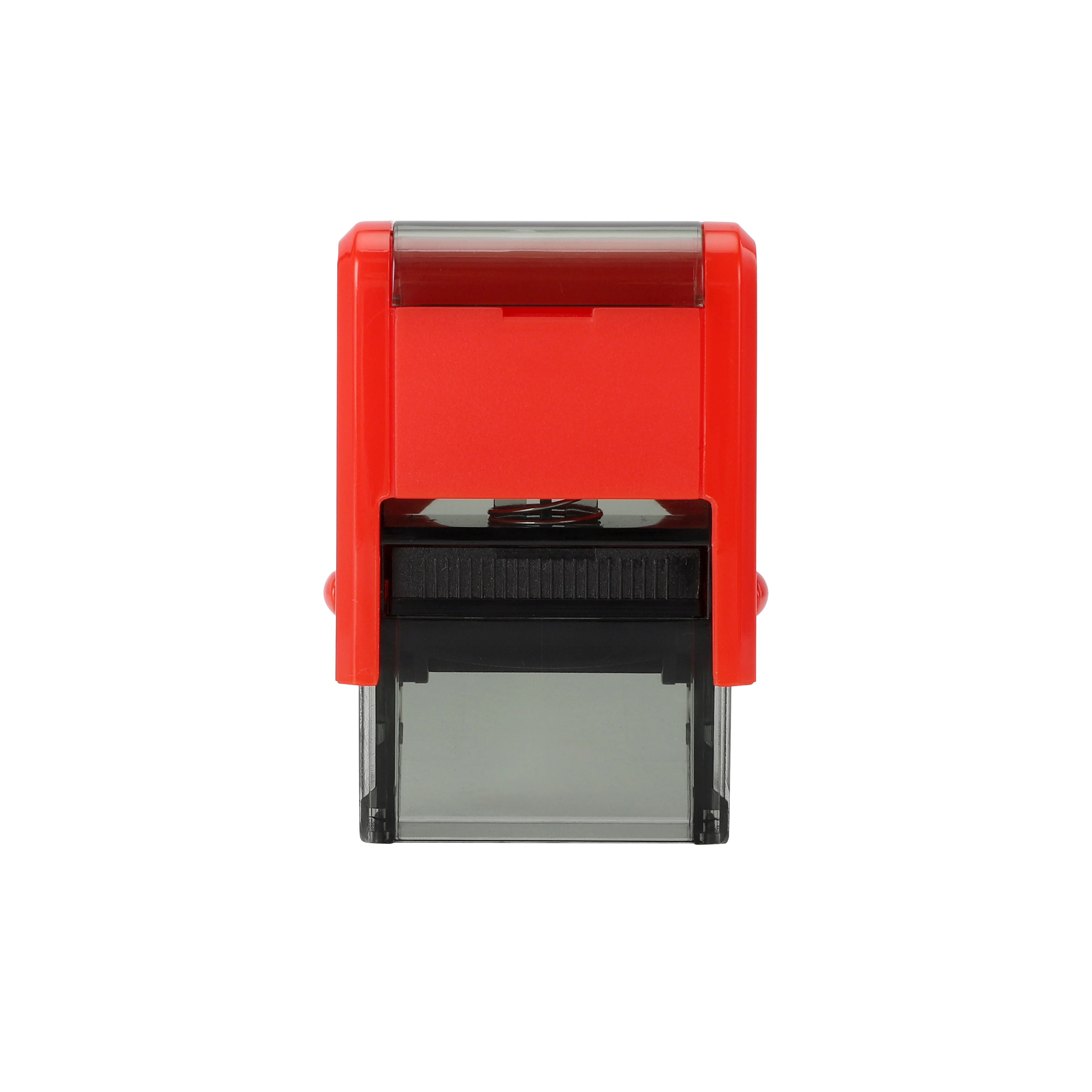 Custom-made Office Stamp - Self Ink Rubber Stamp Blue Rectangle