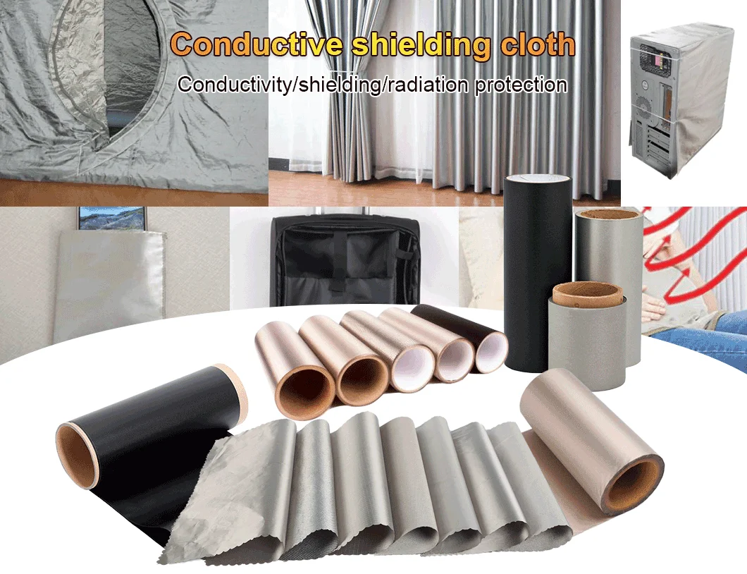 Radiation Shielding Fabric Silver Fiber Tricot Emf Protection Shielding ...