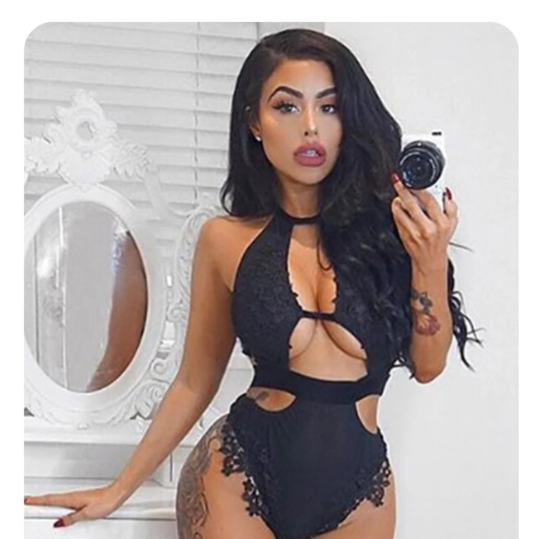 New Sexy Lingerie Costumes Underwear Three Piece Set With Diamond Chain