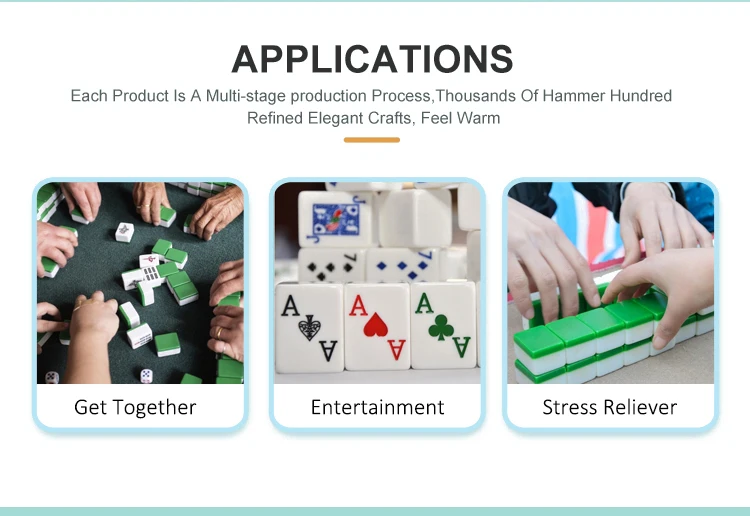 Custom Japanese Mahjong Tiles Hand Paint Multi Layers Advertising ...