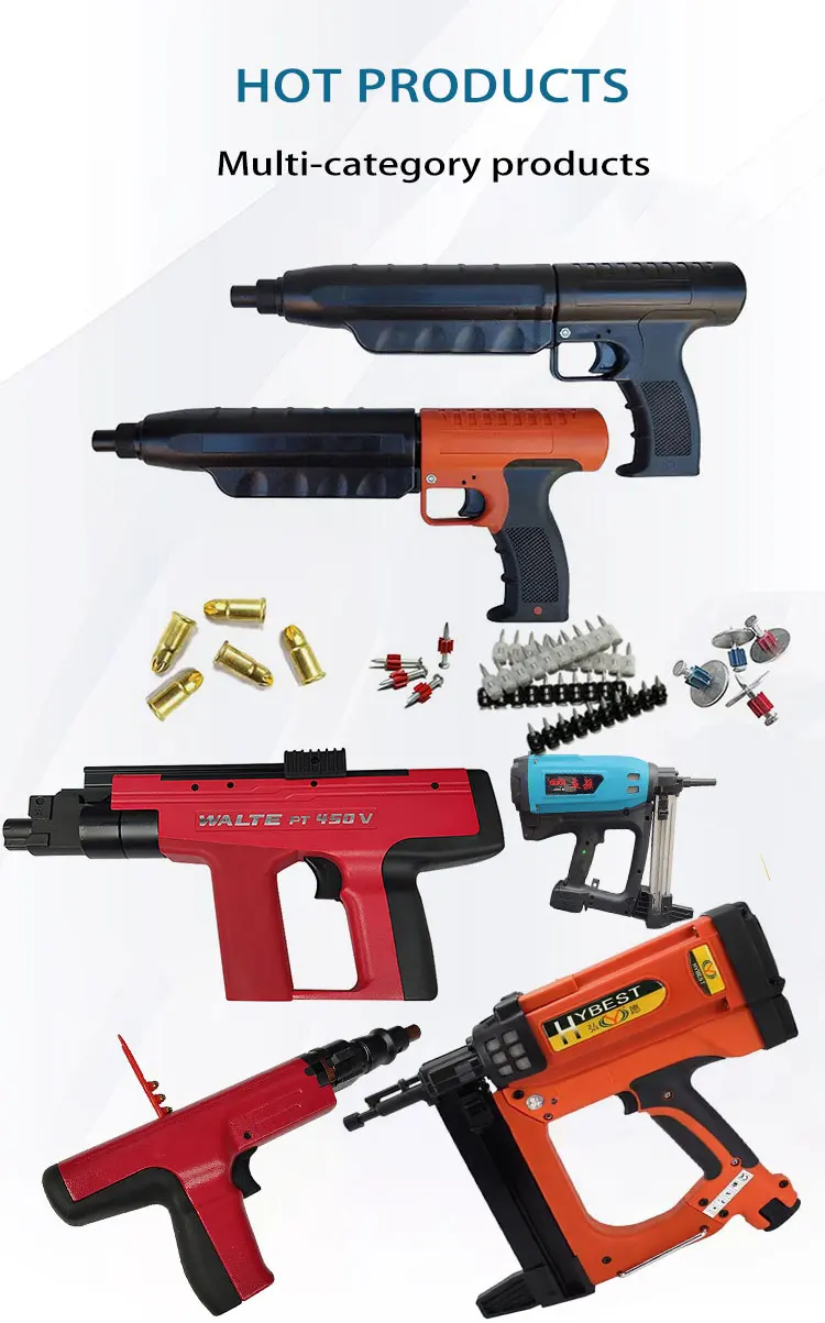 High Performance Metal Nail Guns 396 Steel Nails Guns Gunpowder Powered ...