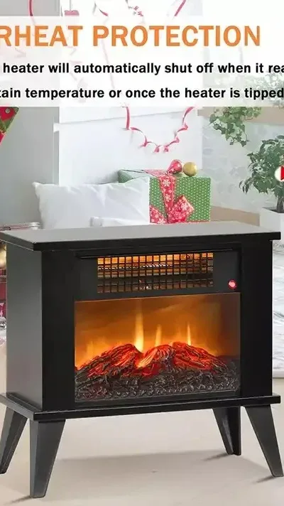 Household Electric 1000w Heating Fast Freestanding Indoor Realistic ...