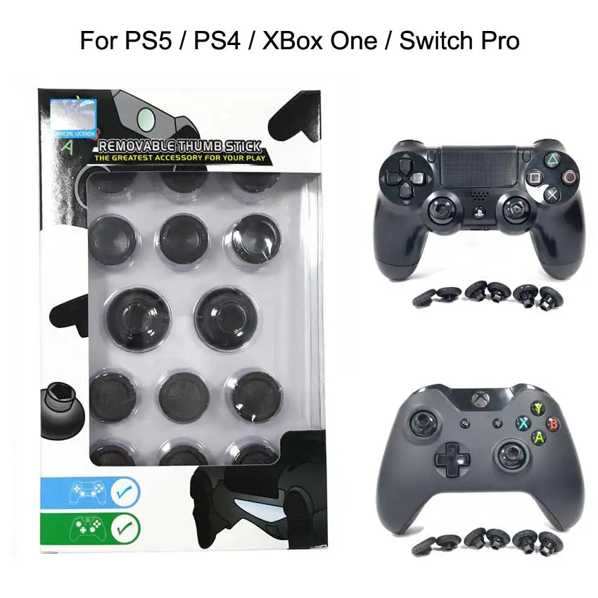 Gamepad 14 In 1 Removable Thumb Stick Grip Cap 12 Swap Thumbsticks + 2 ...