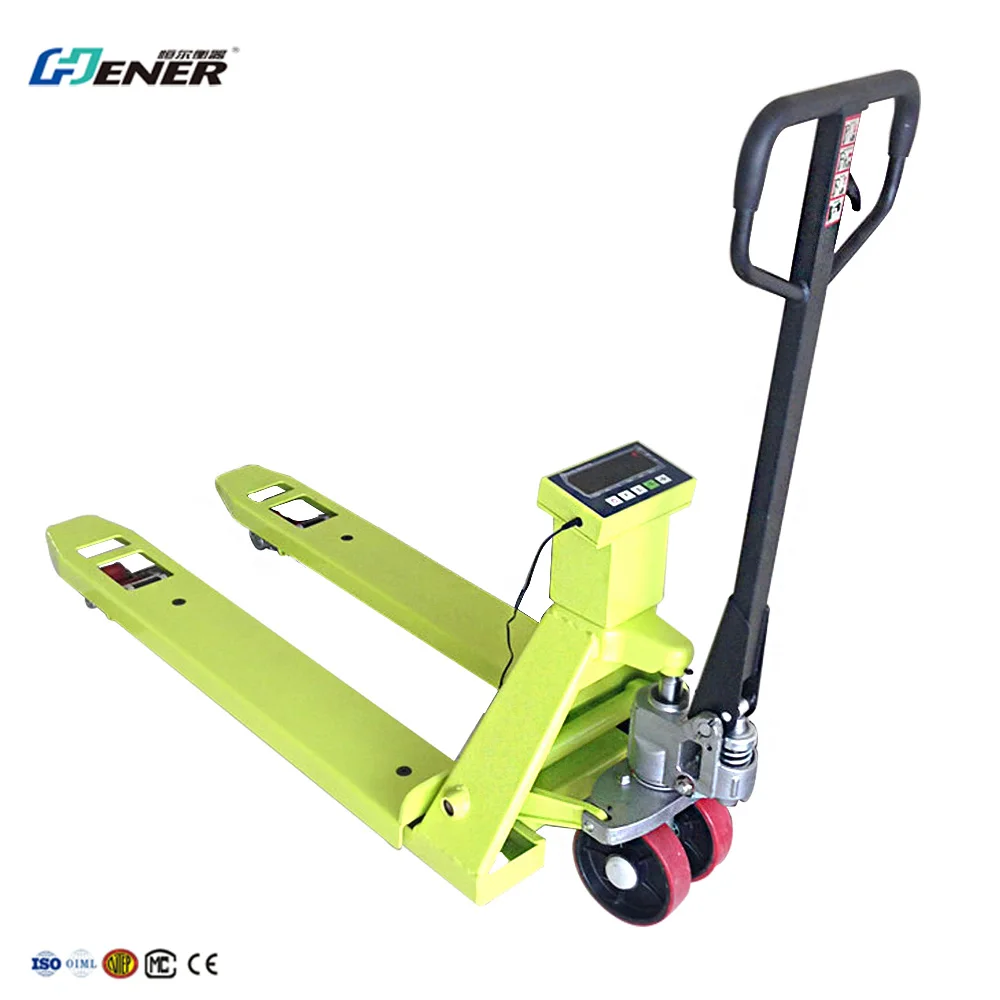 2 Ton Electric Weighing Scale High Lift Pallet Scale Manual Pallet Jack ...