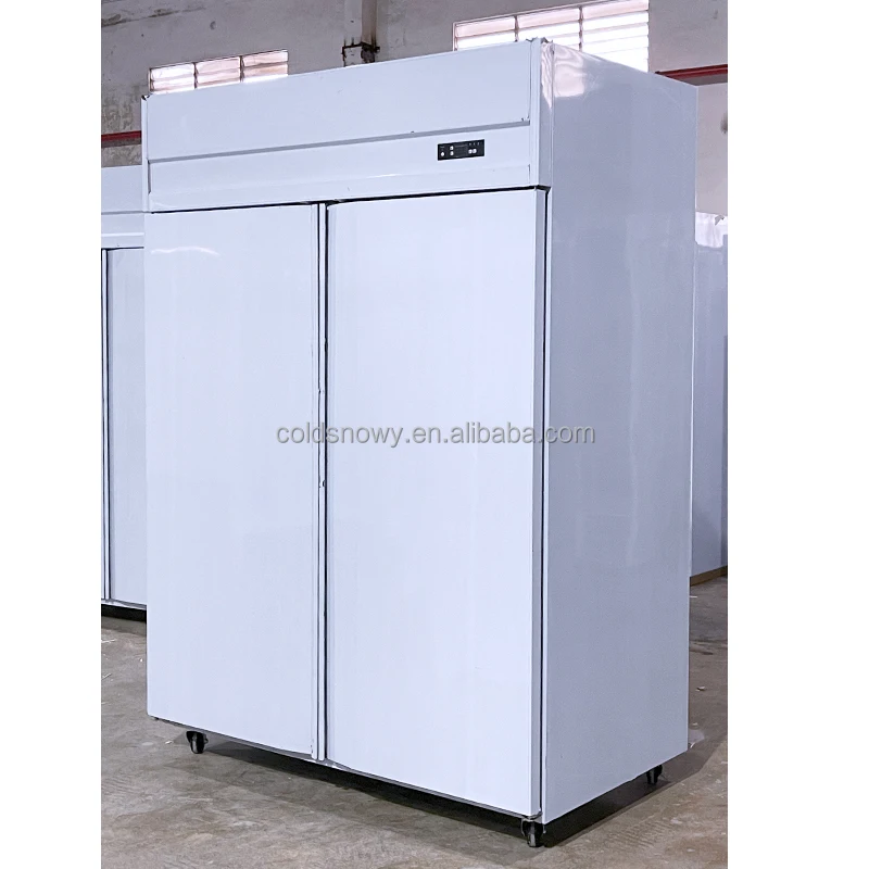 Commercial Hotel Kitchen Refrigerator Double Door Upright Freezer For ...