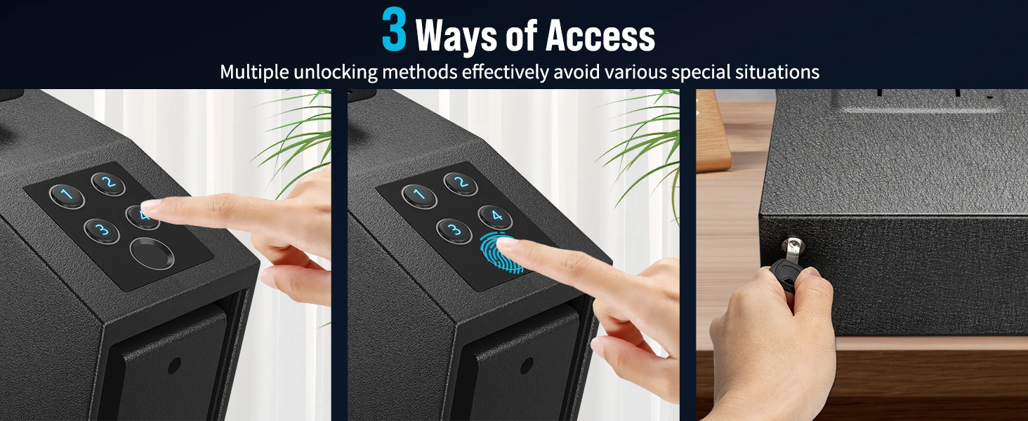 Safewell Biometric Gun Safe - Secure Your Firearms & Keys