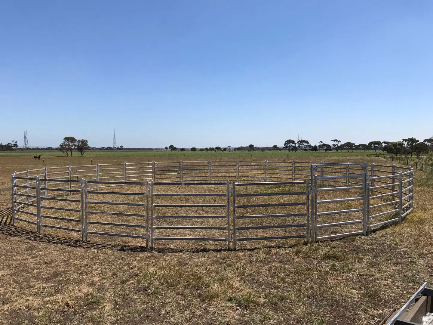 USA 12ft Powder Coated Round Pen Ranch Horse Cattle Panels