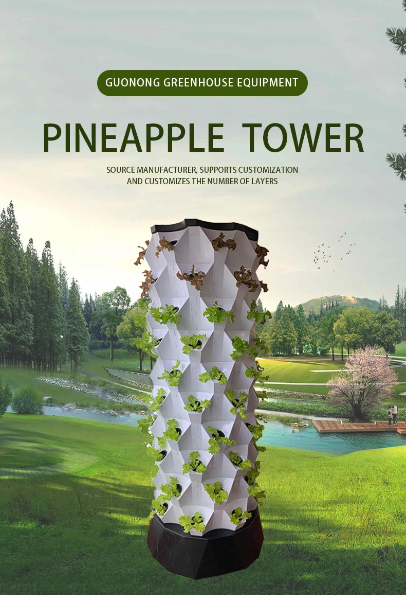 Hydroponic Vertical Planting System Greenhouse Growing Full Kit With ...