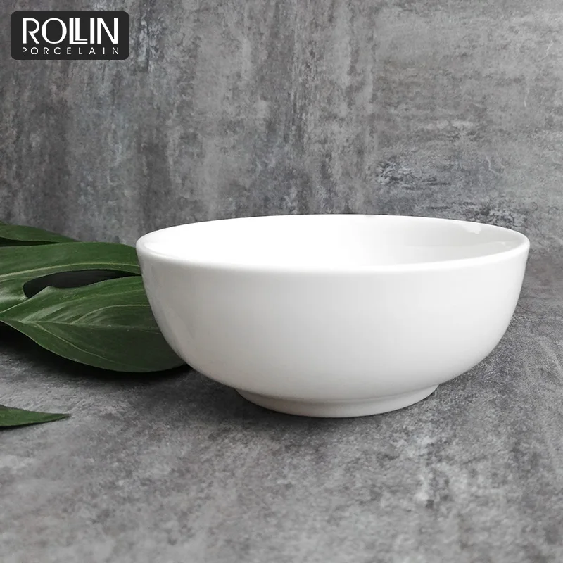 Ceramic Rice Bowls - Durable, White, and Perfect for Catering