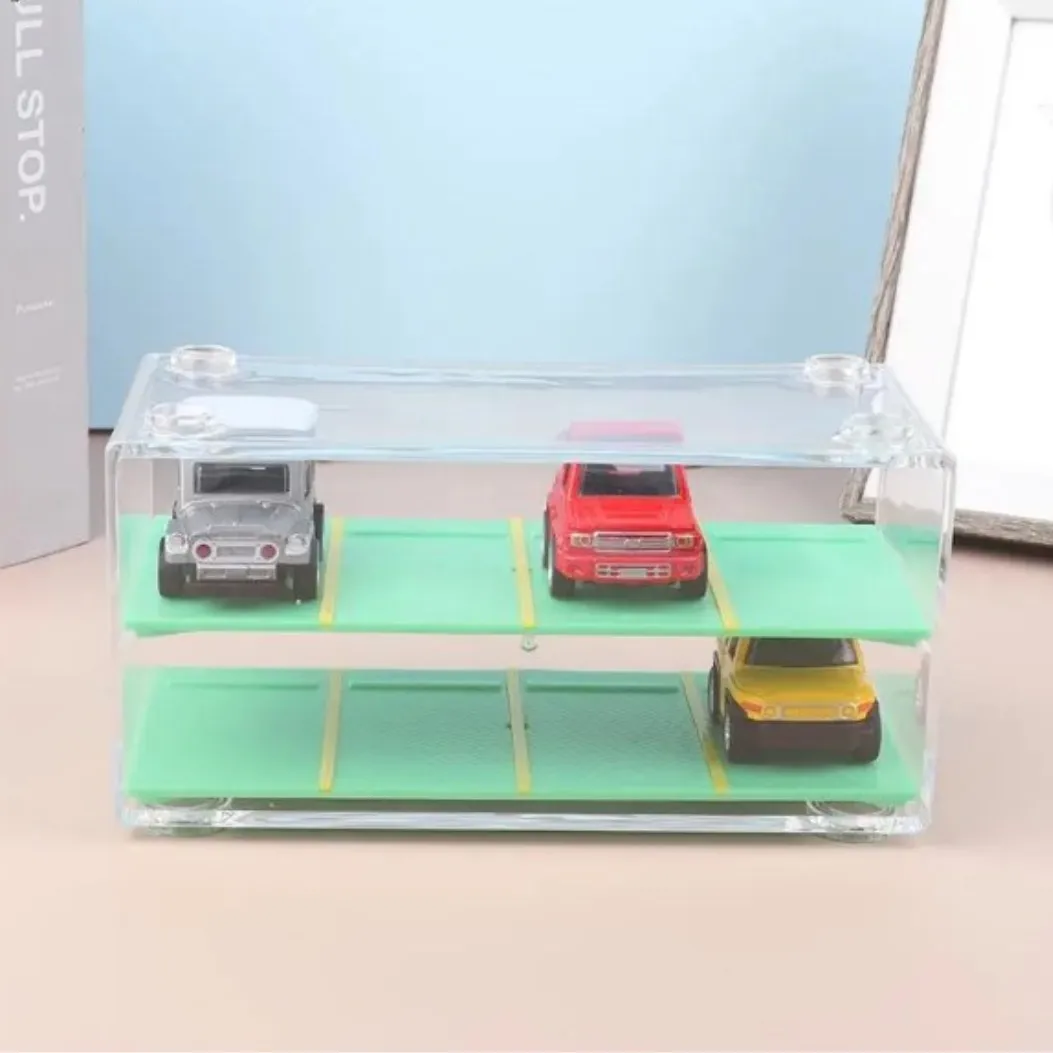 Transparent Model Car Storage Box 8 Slot Showcase Wholesale 1/64 Car ...