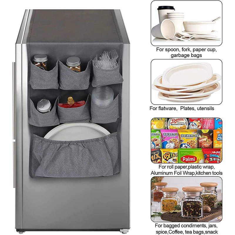 Custom Fridge Dust Cover Organizer Mini Refrigerator Caddy Organiser ...