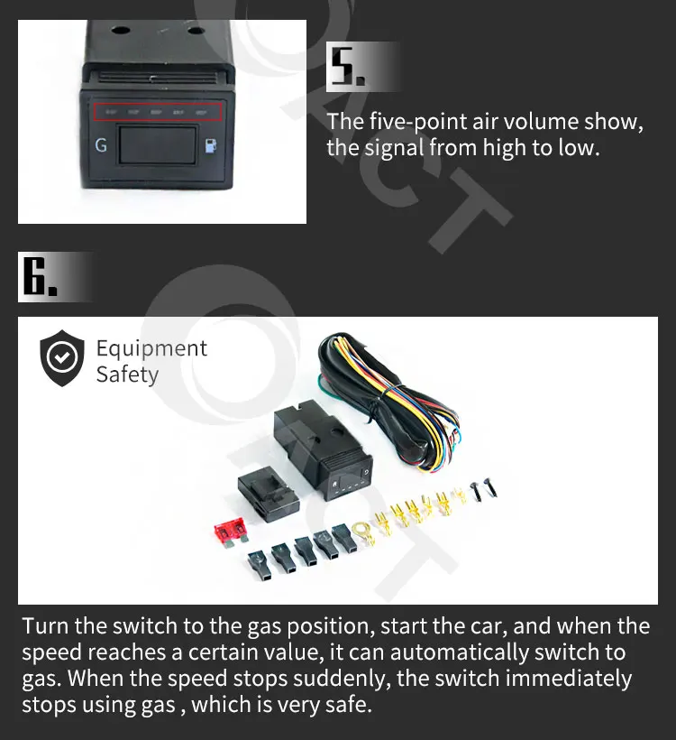 CNG LPG Autogas Switch Kit for EFI EFC Natural Gas System