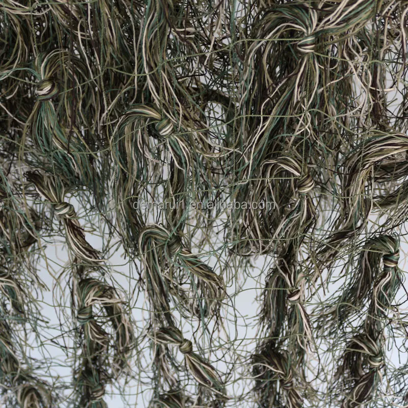 Outdoor Woodland Camo Ghillie Net Grass Blanket Polyester Camouflage ...