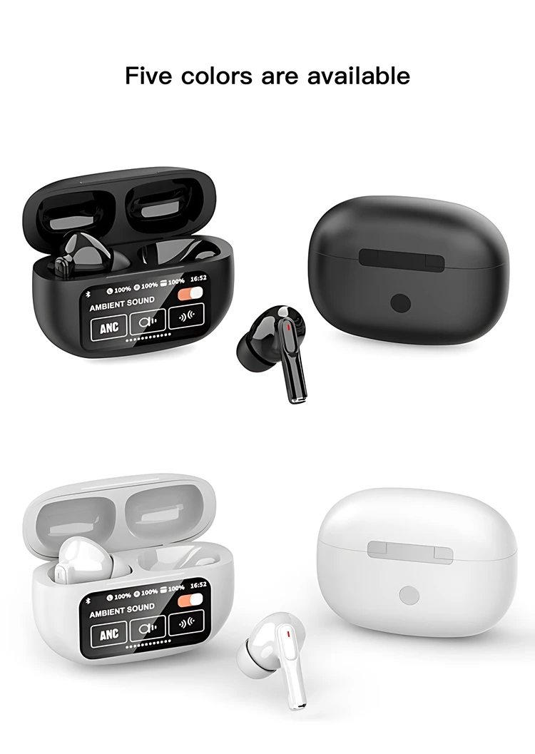 A9 Plus ANC ENC TWS Wireless V5.4 Earphones Headphones Gaming In-ear ...