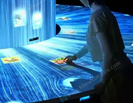3d Interactive Museum Exhibits With Digital Waterfall For Interactive ...