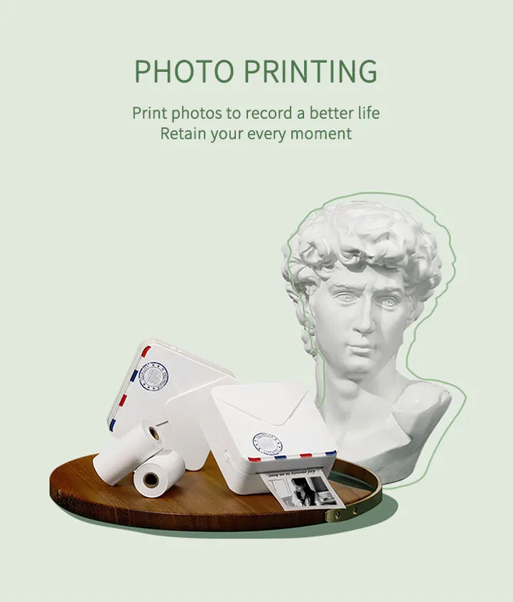 Aimo Mobile Portable Thermal Photo Receipt Sticker Printer With Support ...