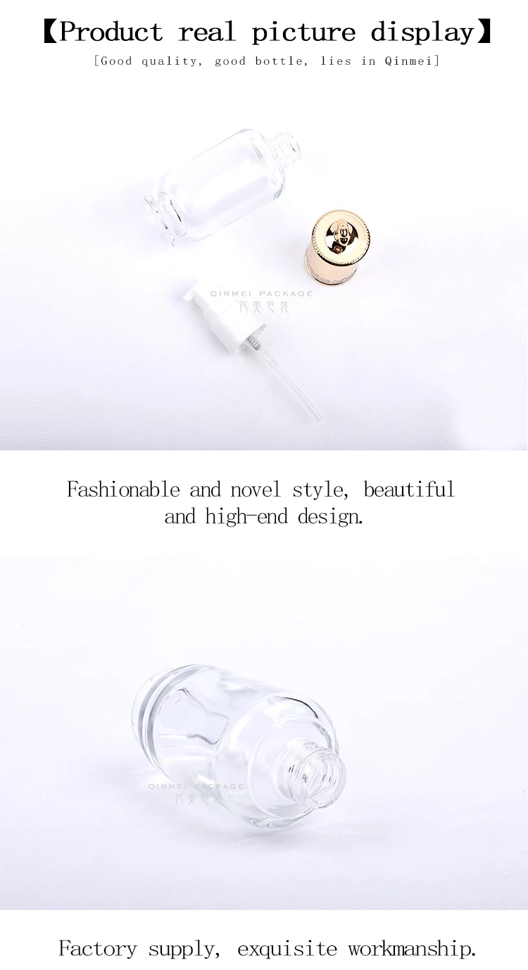 Custom Electroplated Or Frosted Process 50ml Empty Transparent Lotion ...