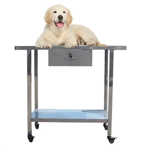 USMILEPET Stainless Steel with Drawers and Wheels Veterinary Diagnostic ...