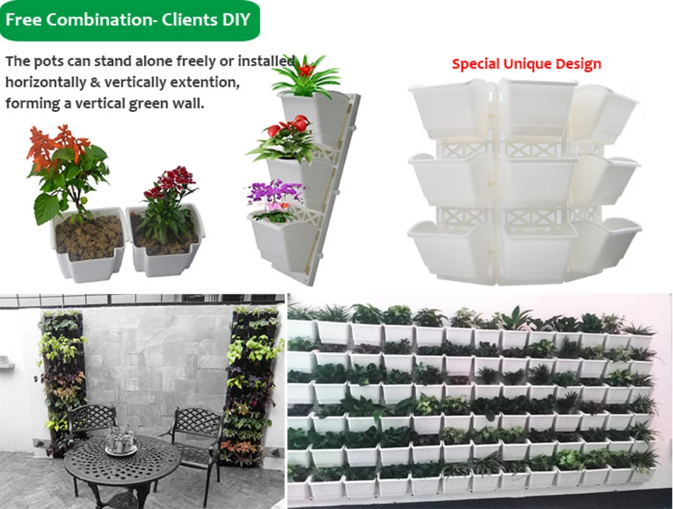Vertical Garden Pots - Custom Injection Moulded Planters