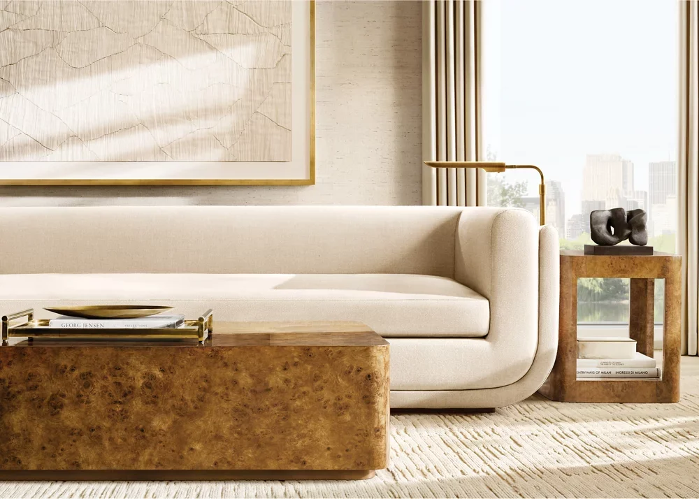 Modern Luxury Living Room Furniture Bardot Handcrafted Burl Plinth Coffee Table - Buy Plinth ...