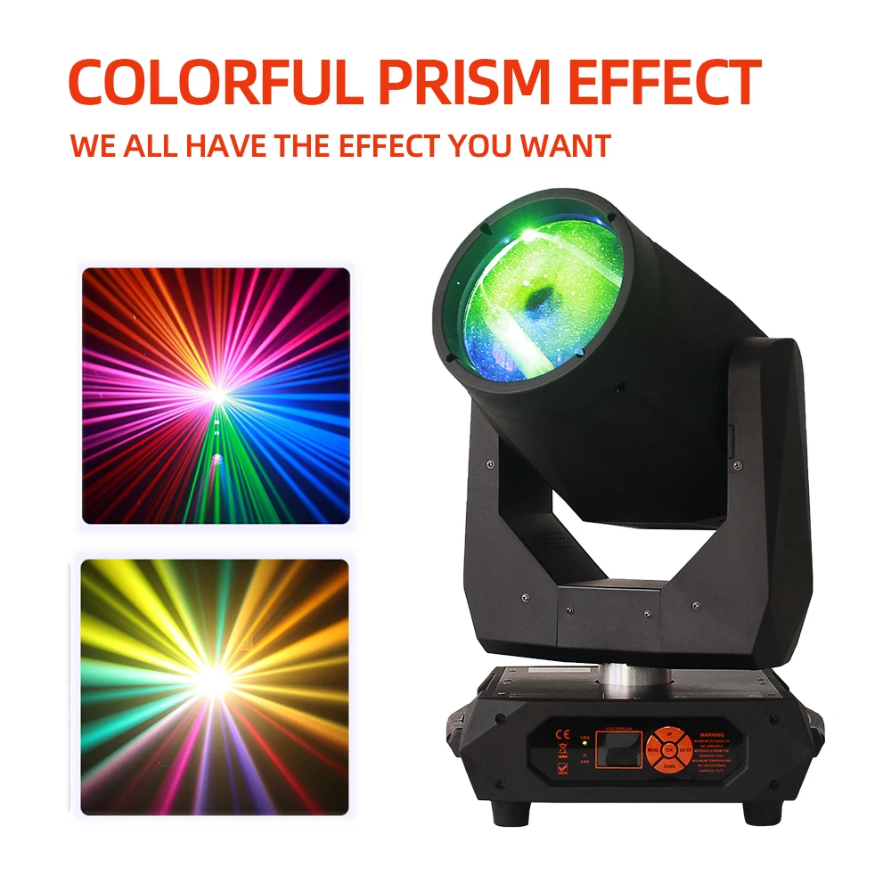 Montek Lighting Fixture 380w 19r Rainbow Effect 3d Beam Moving Head ...